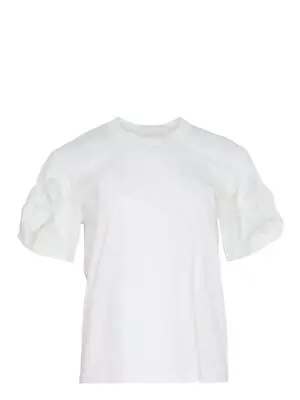Noir Kei Ninomiya Bow-detail T-shirt - White