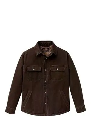 Filson Fleece-lined Button-up Shirt Jacket - Brown