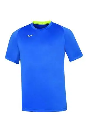 Mizuno Logo-print Raglan-sleeve T-shirt - Blue