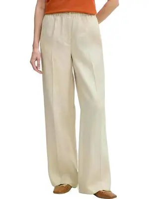 Sisley Pressed-crease Trousers - Neutrals
