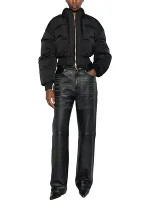 Elisabetta Franchi Cropped Puffer Jacket - Black
