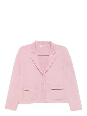 KANGRA Knitted Notch-lapel Jacket - Pink