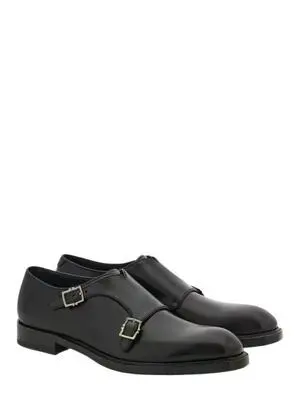 SALVATORE FERRAGAMO Ferragamo Leather Double Monkstrap Shoes