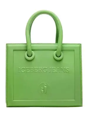 Iceberg Iceberg Logo-Embossed Bucket Bag Green
