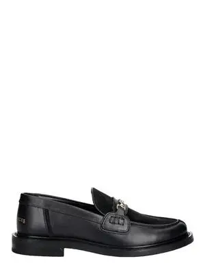 Filling Pieces Horsebit Panelled Loafers - Black