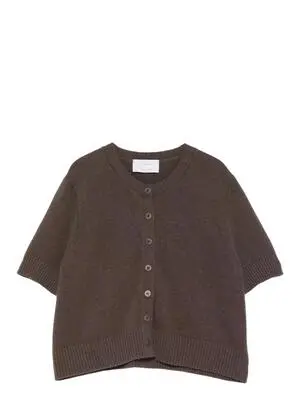 DANIELE FIESOLI Daniele Fiesoli Short-Sleeve Knit Cardigan