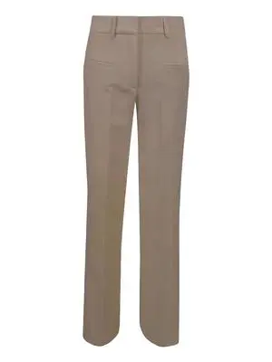 Federica Tosi Pressed-crease Tailored Trousers - Brown