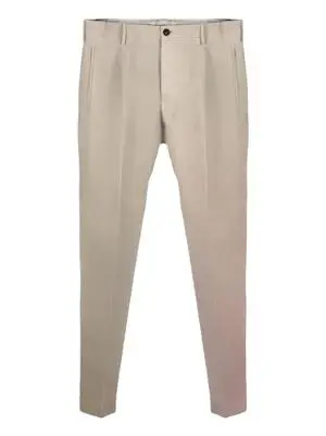 Incotex Pleated Tapered Trousers - Neutrals