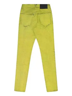PURPLE BRAND Paint-effect Jeans - Yellow