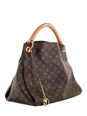 LOUIS VUITTON Artsy Handbag Monogram Canvas Mm Hobo Bag - Brown