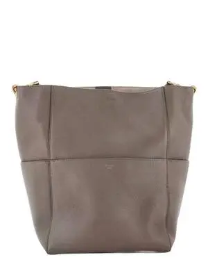 Celine Sangle Seau Calfskin Shoulder Bag - Grey