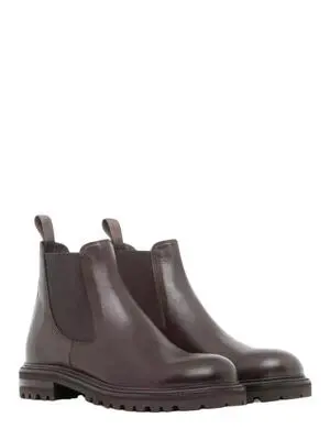 Giorgio Armani Nappa Leather Chelsea Boots - Brown