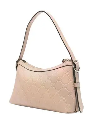 Gucci Gucci GG-Embossed Leather Tote Bag Neutrals