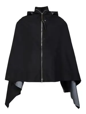 ACRONYM Hooded Zip-up Cape - Black