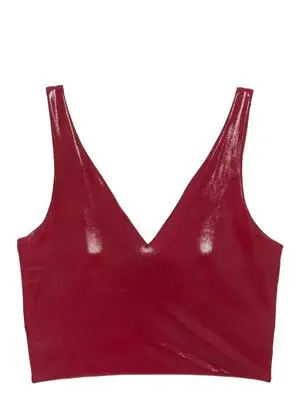 MACRON MACRON V-Neck Cropped Performance Top