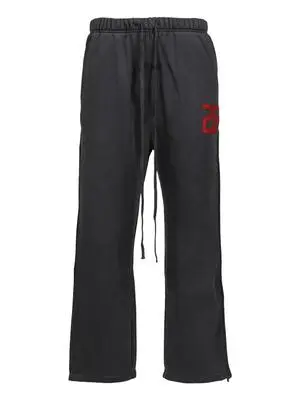 ESSENTIALS Logo-print Tearaway Trousers - Grey