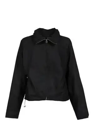 _J.L - A.L_ Gathered-Collar Zip-Fastening Jacket