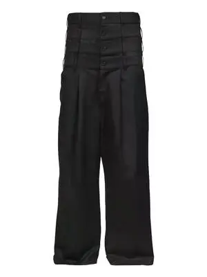 3.PARADIS 3.PARADIS Four-Waist Wide-Leg Trousers