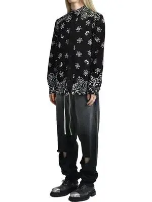 JUN/NAKAYAMA Paisley-print Shirt - Black