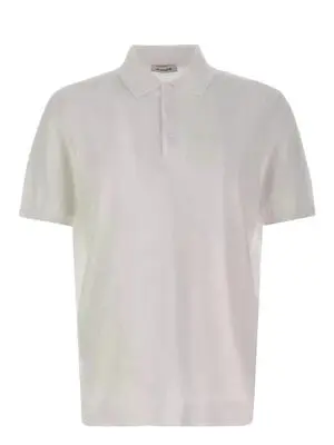 KANGRA Ribbed-trim Polo Shirt - White