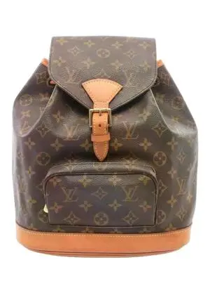 LOUIS VUITTON Louis Vuitton Monogram Canvas Montsouris Backpack Brown