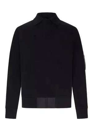 Sacai Zip-pocket Wool Sweater - Black