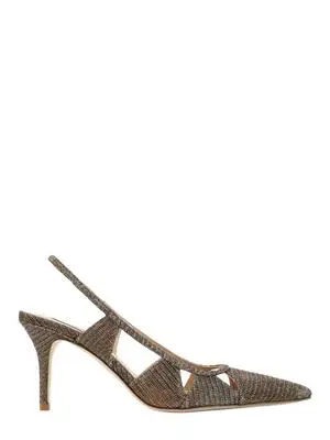 ARTEANA Arteana Pointed-Toe Cut-Out Pumps Brown