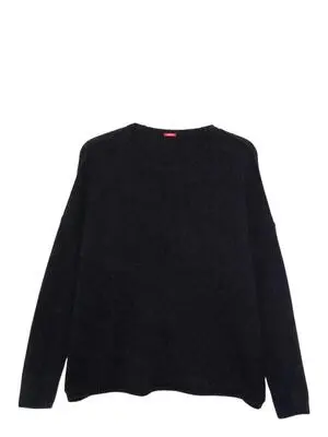 Apuntob Fine-knit Drop-shoulder Sweater - Blue