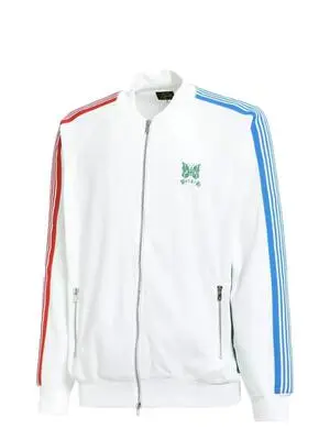 BREATH Needles Stripe-detail Velour Track Jacket - White
