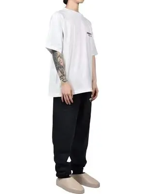 ESSENTIALS Logo-print Track Pants - Black