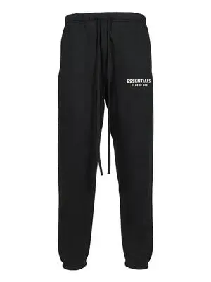 ESSENTIALS Logo-print Track Pants - Black