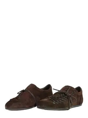 NO/FAITH STUDIOS NO/FAITH STUDIOS Asymmetric Suede Sneakers Brown