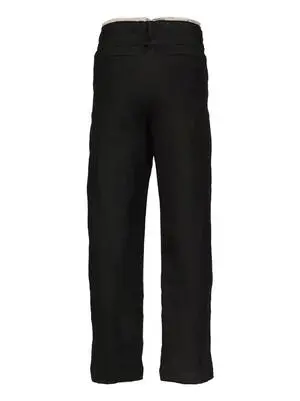POST ARCHIVE FACTION Drifter Raw-edge Trousers - Black