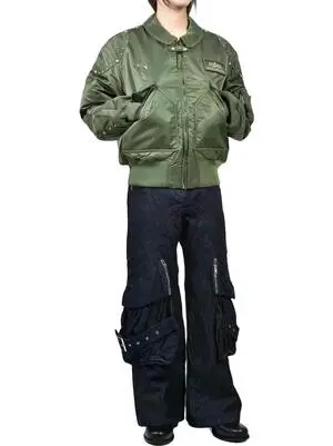 NO/FAITH STUDIOS Wave Cargo Pants - Blue