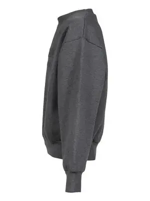 ESSENTIALS Logo-print Crew-neck Sweater - Grey
