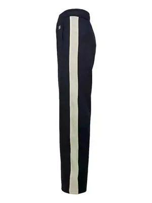 WALES BONNER Motion Track Logo-embroidered Side-stripe Track Pants - Blue
