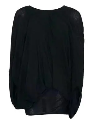 Junya Watanabe Draped Oversized Blouse - Black