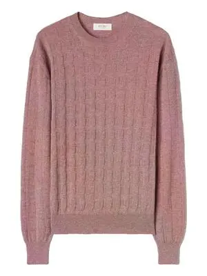 RETORI Check-pattern Cashmere Sweater - Pink