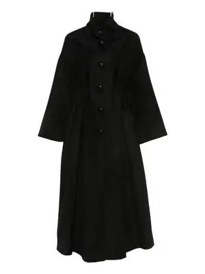 EMPORIO ARMANI Emporio Armani Ruched-Waist High-Neck Coat