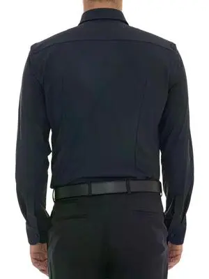 BOSS Slim-fit Shirt In Performance-stretch Jersey - Blue