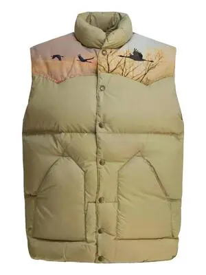 Needles X Rocky Mountain Featherbed Graphic-print Padded Gilet - Neutrals