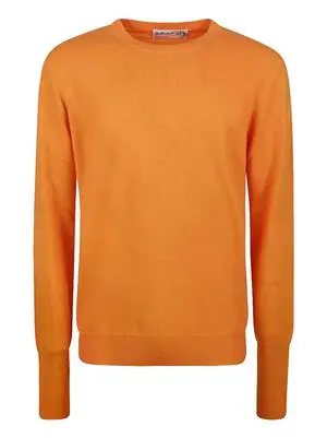BALLANTYNE Crew-neck Cashmere Sweater - Orange