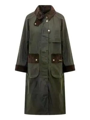 Barbour Kirklees Checked Waxed Jacket - Green