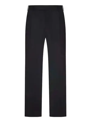 PT TORINO Pressed-crease Wool Trousers - Black
