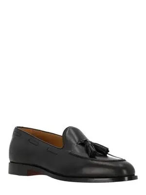 Loro Piana Heritage Calfskin Serge Walk Loafers - Black