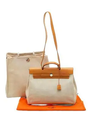 Hermès 2003 39 Herbag Tote Bag Neutrals