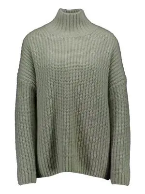 ALLUDE Allude Ribbed-Knit Mock-Neck Sweater