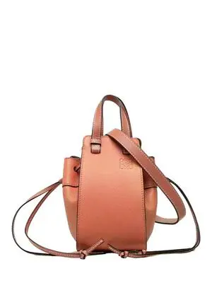 Loewe Loewe Grained Calfskin Drawstring Hammock Bag Satchel Orange