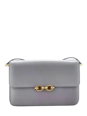 Saint Laurent Le Maillon Shoulder Bag Leather - Grey