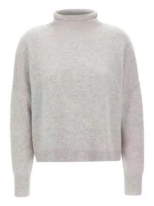 Hemisphere Cashmere Mélange High-neck Sweater - Grey